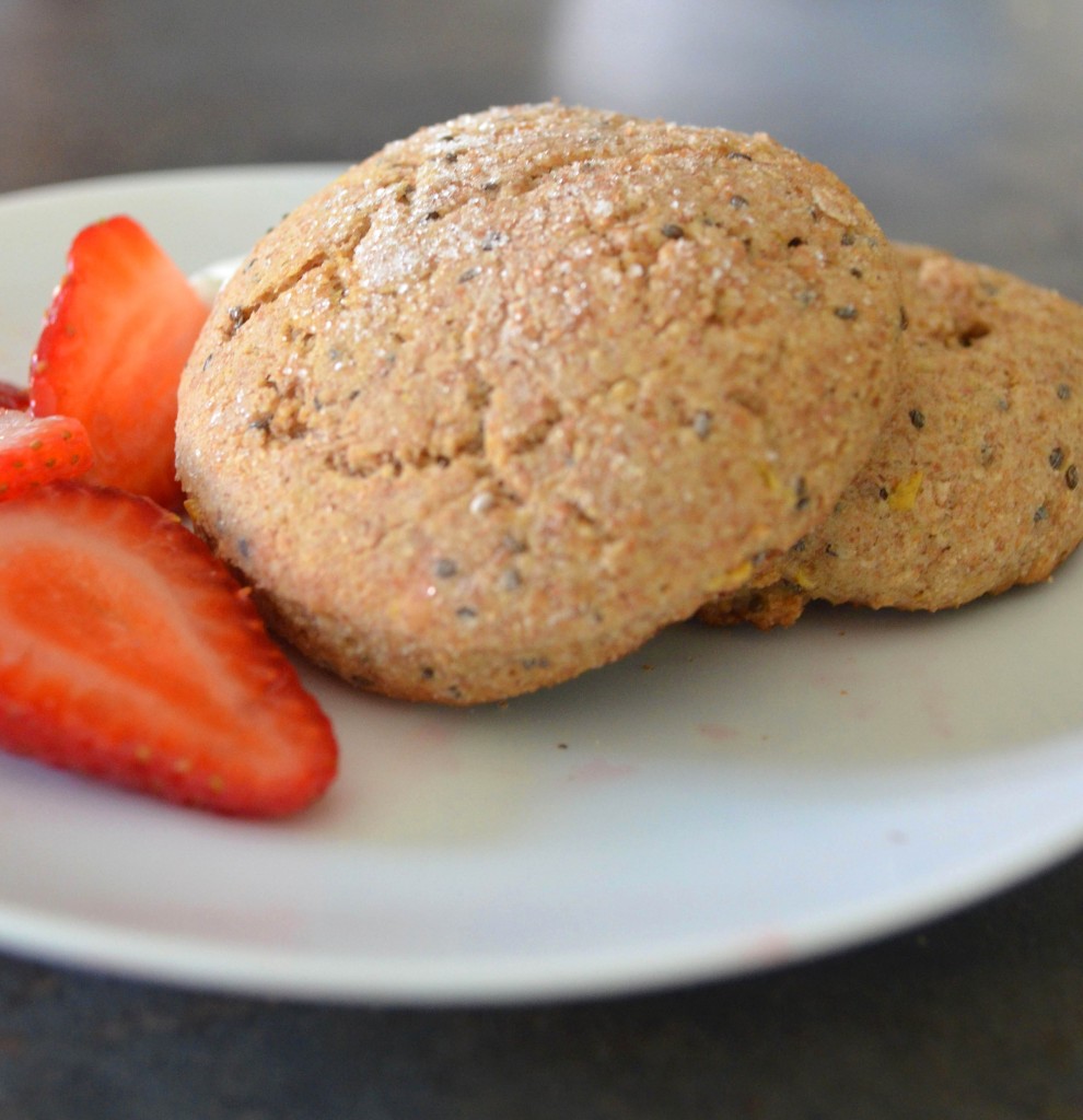 Greek Yogurt, Lemon and Chia Seed Biscuits with Strawberries - Eat ...