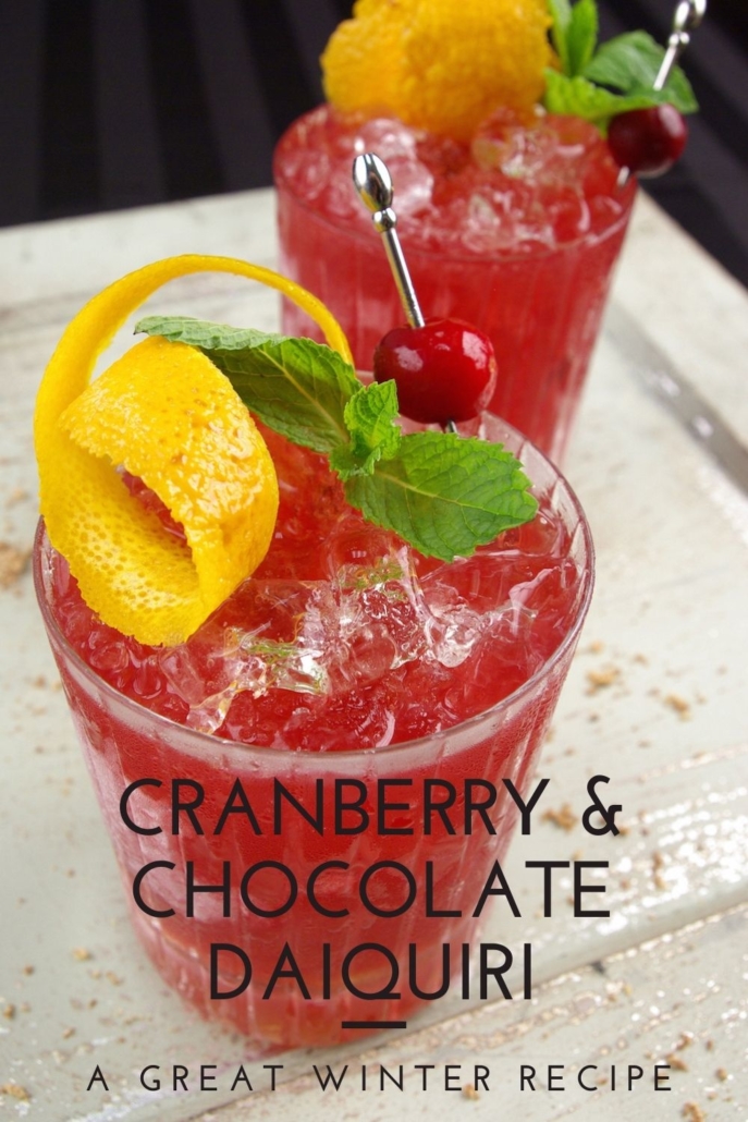 A Cranberry Daiquiri Recipe with Chocolate Bitters and Cranberry Puree ...